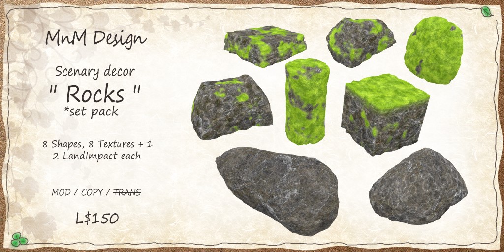 [MnM] scenery decor - Rocks | MnM Design